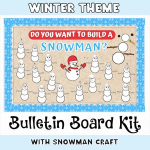 Winter Bulletin Board Kit | Printable January Bulletin Board Set ...