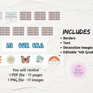 In Our Era Board | Printable Bulletin Board Kit | Groovy Classroom ...