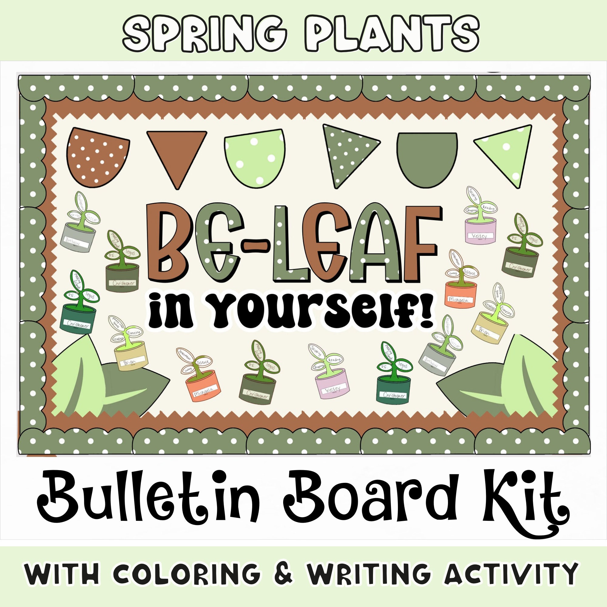 Motivational Bulletin Board | Believe in Yourself Bulletin Board Kit ...