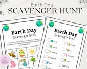 Earth Day Scavenger Hunt Printable Earth Day Activity for - Etsy