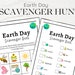 Earth Day Scavenger Hunt Printable Earth Day Activity for Kids Earth ...