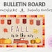 Fall Bulletin Board | Printable Pumpkin Themed Board Set | Autumn ...