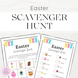 Easter Scavenger Hunt | Printable Easter Activity for Kids | Easter ...