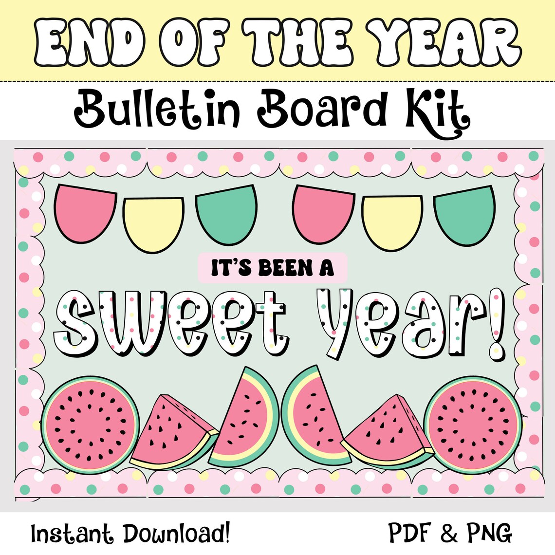 End of the Year Bulletin Board Kit Printable May Bulletin Board ...
