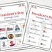 President's Day Scavenger Hunt | Printable President's Day Activity for ...