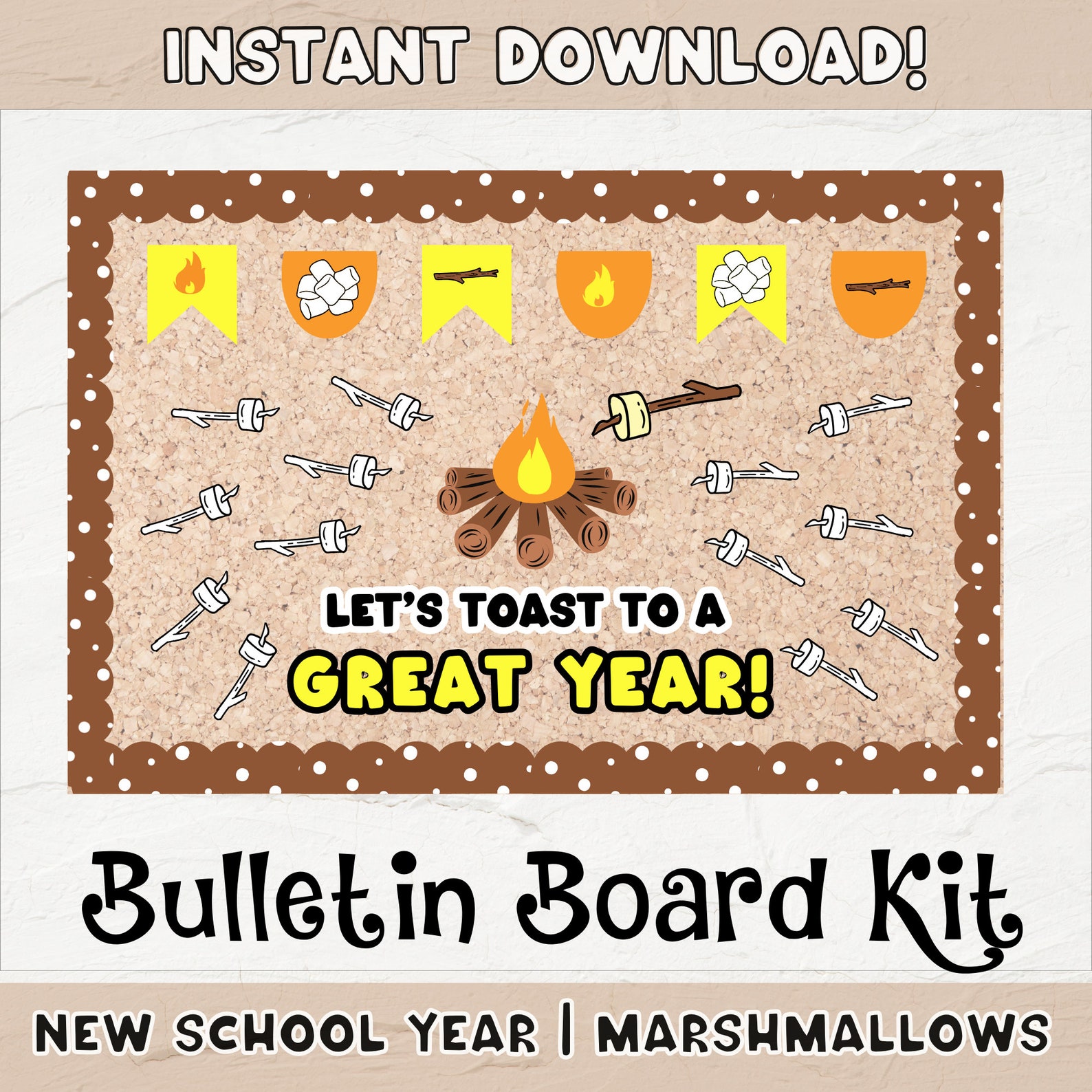 Back to School Bulletin Board | Printable New School Year Board Kit ...