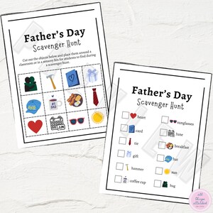 Father's Day Scavenger Hunt | Printable Scavenger Hunt | Father's Day ...