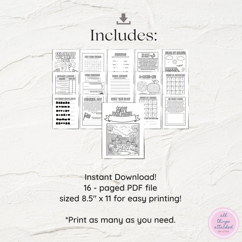 2nd 3rd 4th Grade Worksheets | Early Finishers Work Packet for May ...