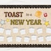 New Year Bulletin Board Idea | Printable Bulletin Board Kit | Toast to ...