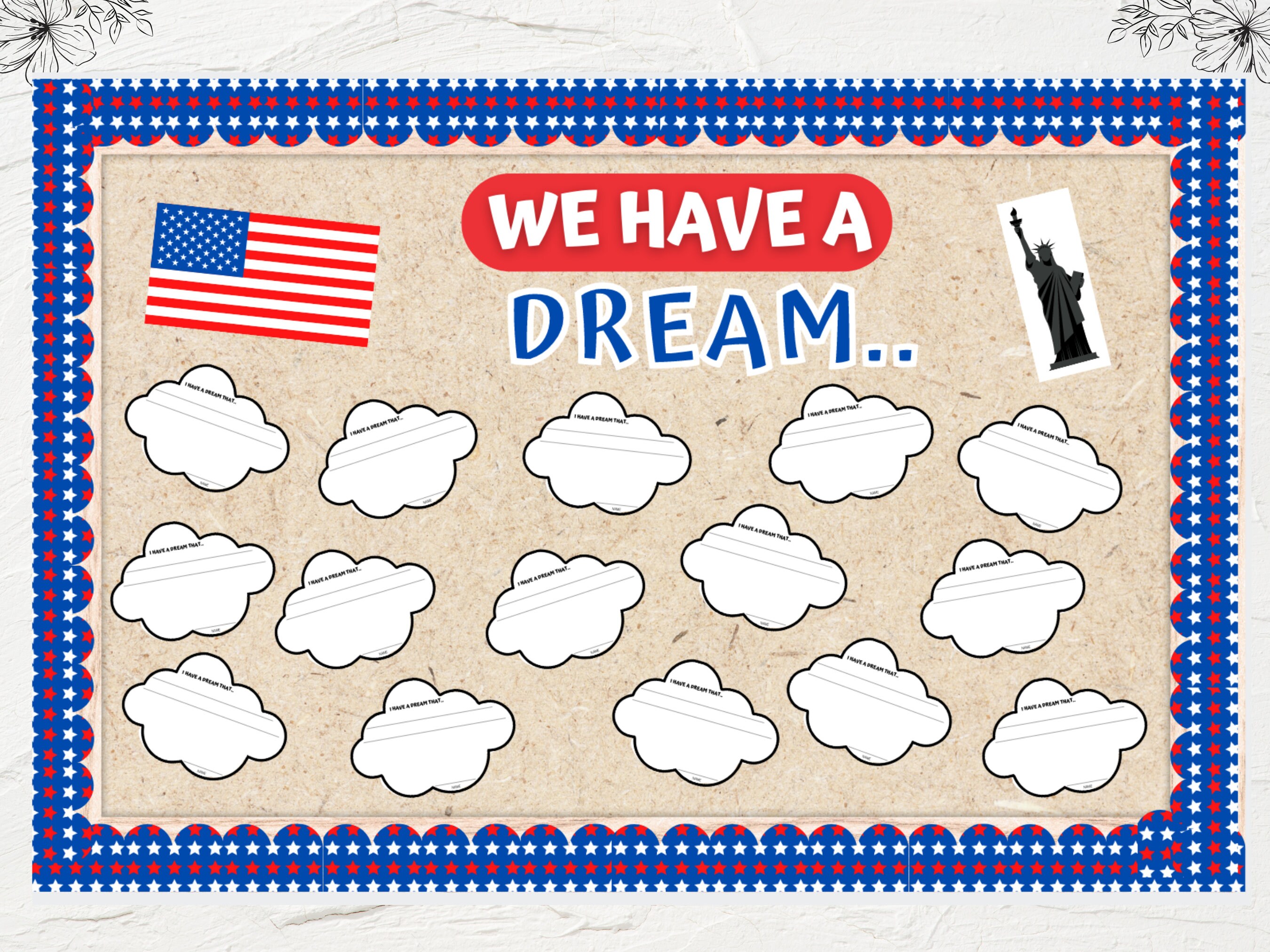 January - February Bulletin Board Ideas | Martin Luther King Jr ...