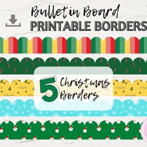 Christmas Bulletin Board Printable Bulletin Board Borders - Etsy