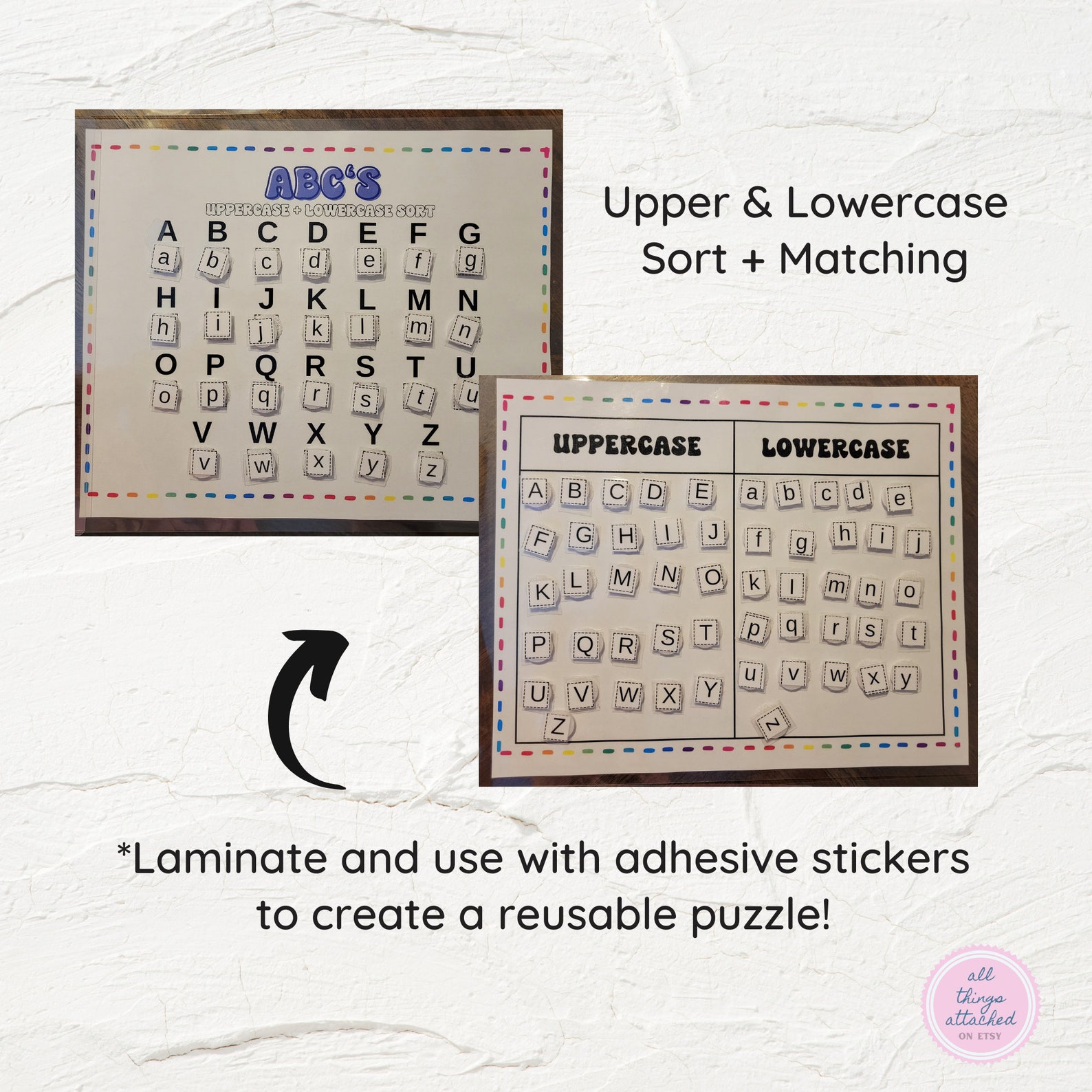 Alphabet Letter Sorting Activity | Printable Preschool Alphabet Game ...