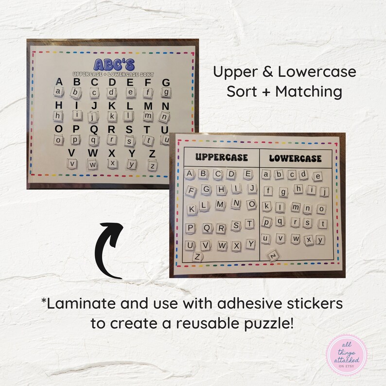 Alphabet Letter Sorting Activity | Printable Preschool Alphabet Game ...