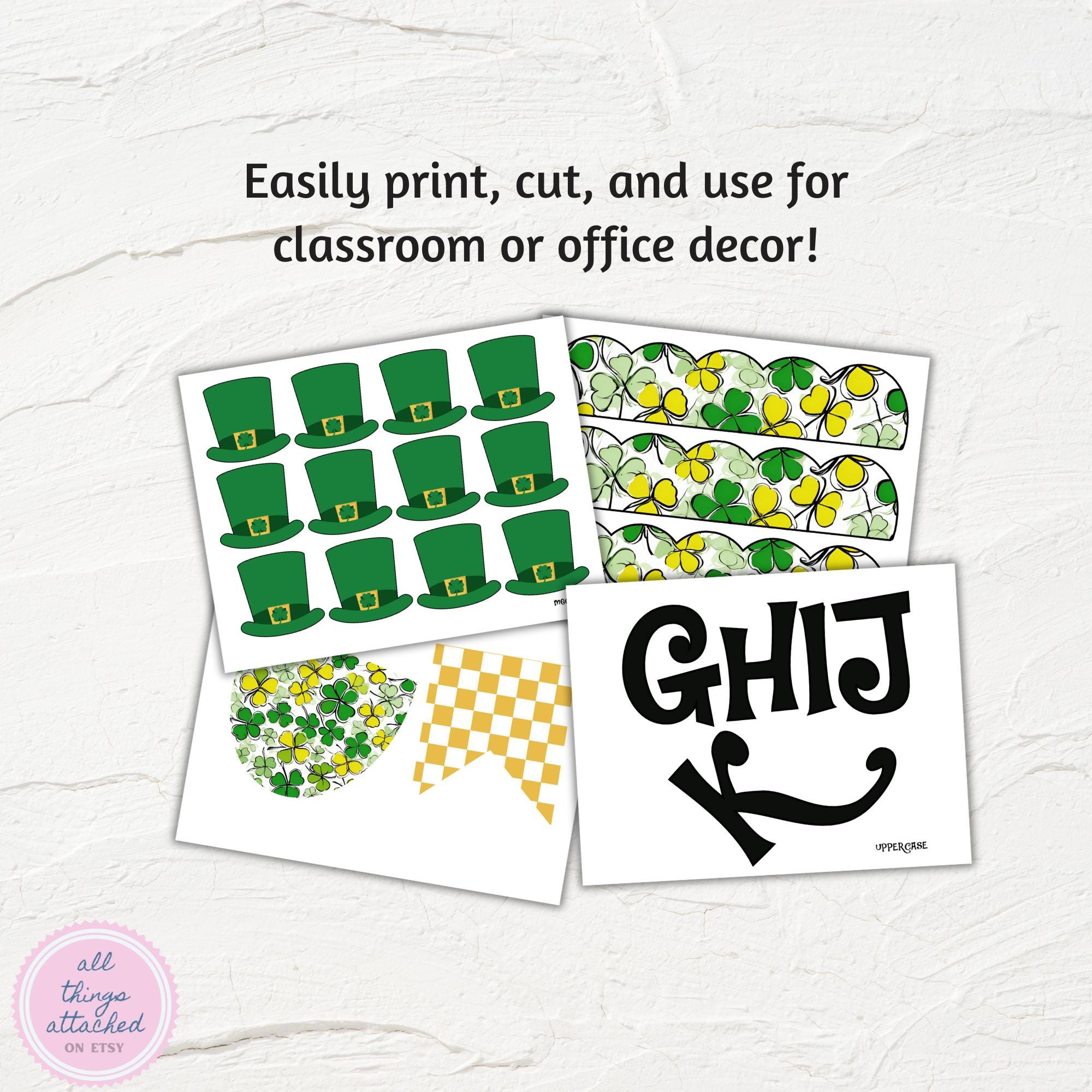 St Patrick's Day Bulletin Board Kit | Printable Bulletin Board Decor ...