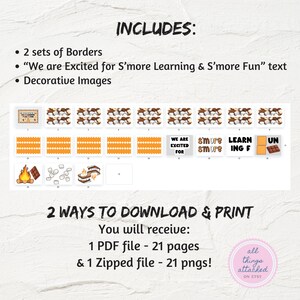 Back to School Bulletin Board | Printable S'mores New Bulletin Board ...