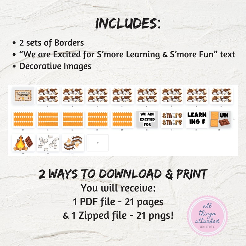 Back to School Bulletin Board | Printable S'mores New Bulletin Board ...