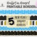 New Years Printable Borders | January Bulletin Board Borders ...
