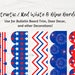 Patriotic Bulletin Board Borders | Printable Bulletin Board Trim | Red ...