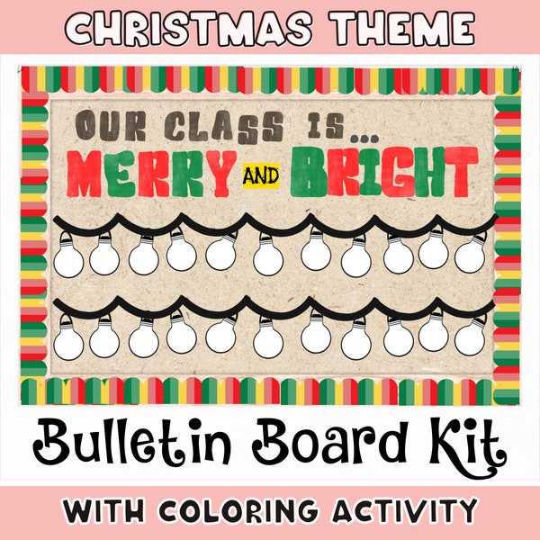 Christmas Bulletin Board Kit - Etsy