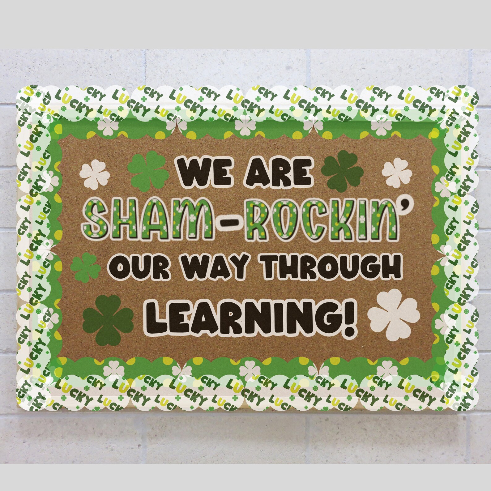 St. Patrick's Day Bulletin Board | Cute Clovers Bulletin Board | March ...