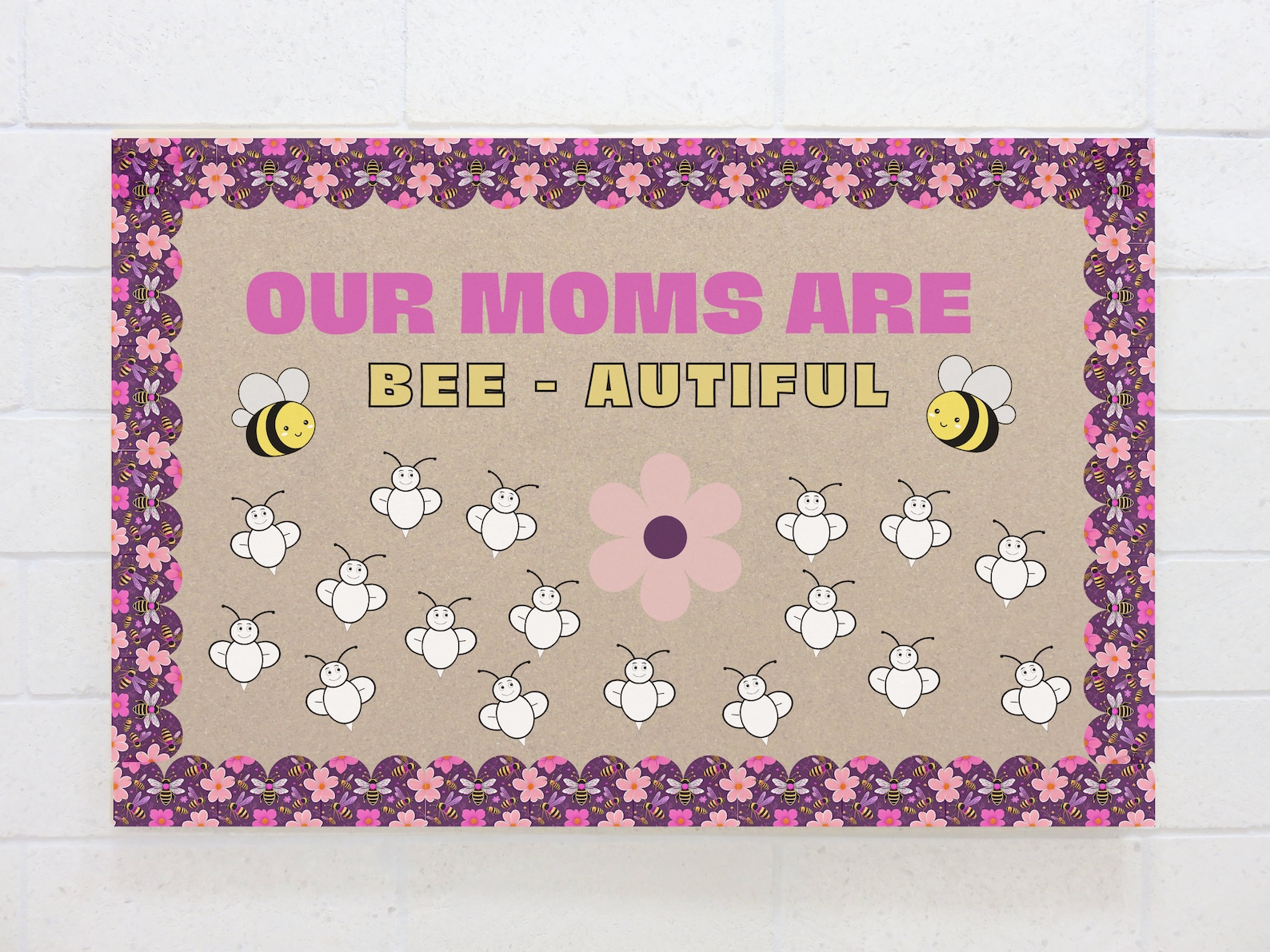 Mother's Day Themed Bulletin Board | Printable Mother's Day Board Set ...
