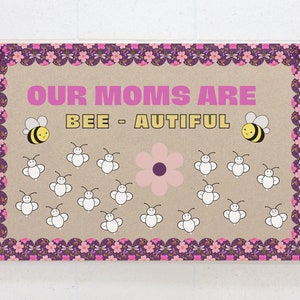 Mother's Day Themed Bulletin Board | Printable Mother's Day Board Set ...