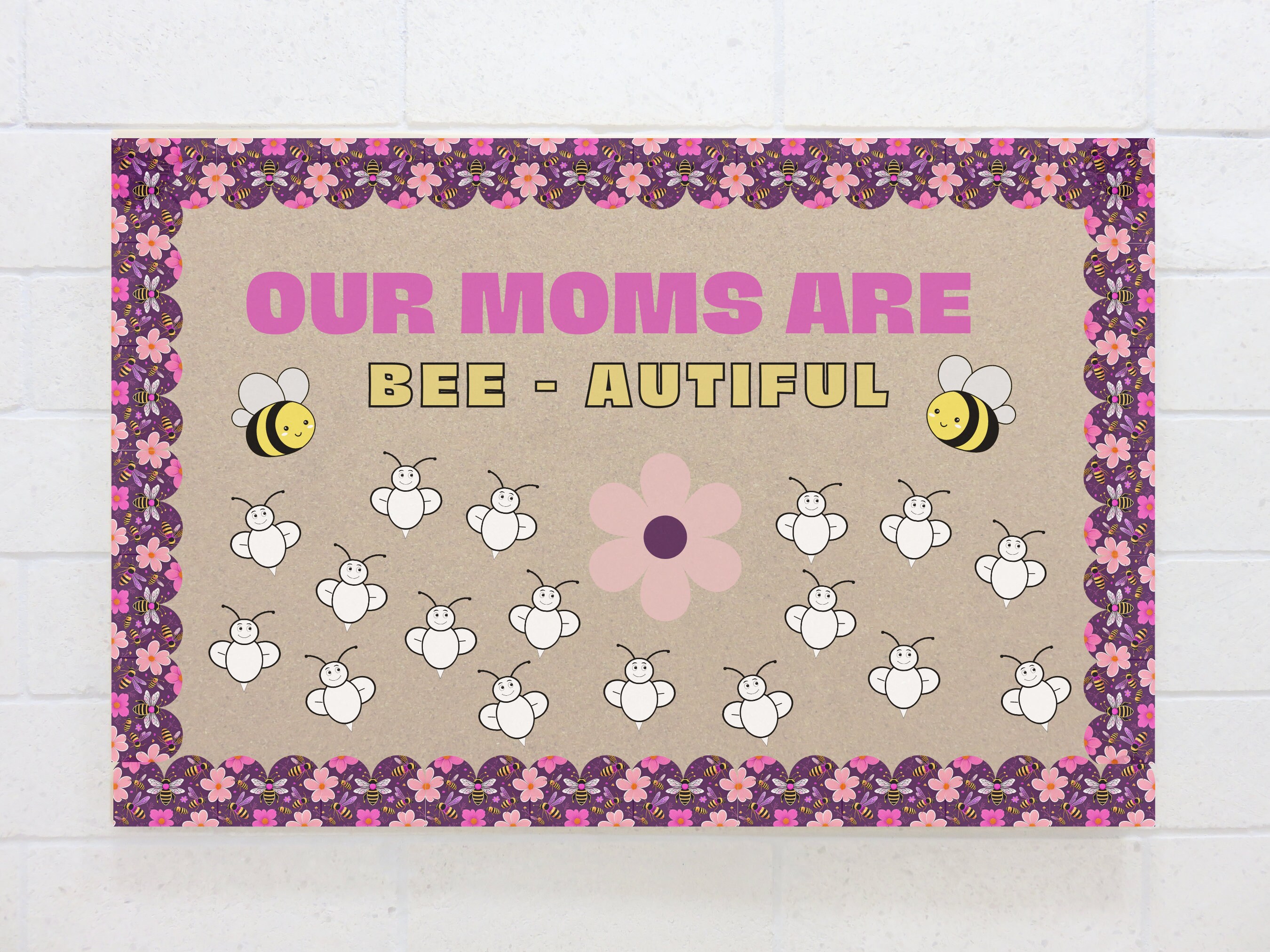 Mother's Day Themed Bulletin Board | Printable Mother's Day Board Set ...