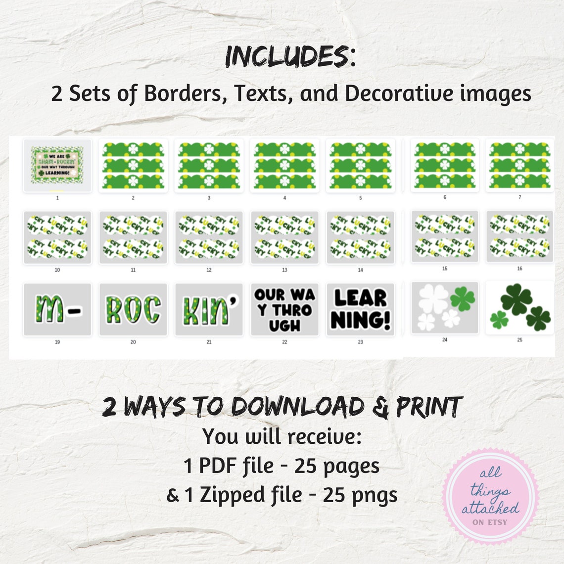 St. Patrick's Day Bulletin Board | Cute Clovers Bulletin Board | March ...