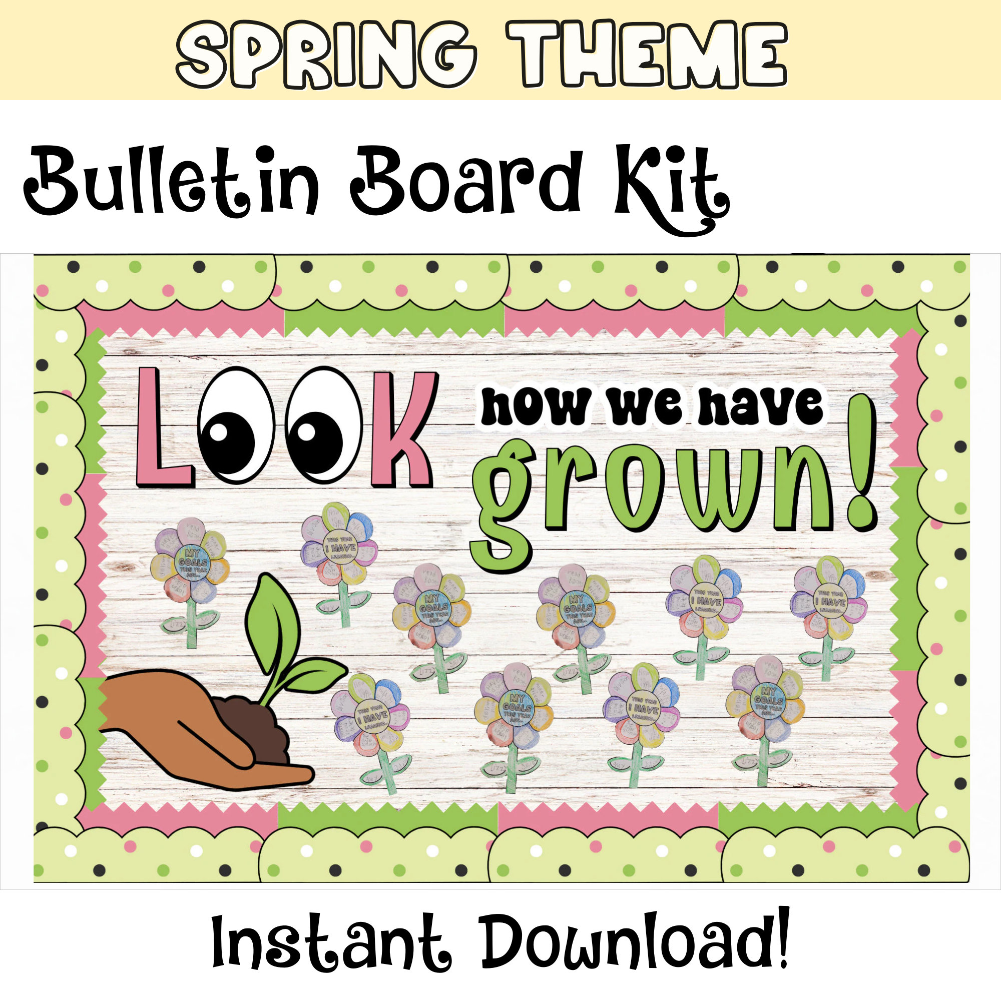 End of the Year Bulletin Board Kit | Look How We Have Grown Bulletin ...