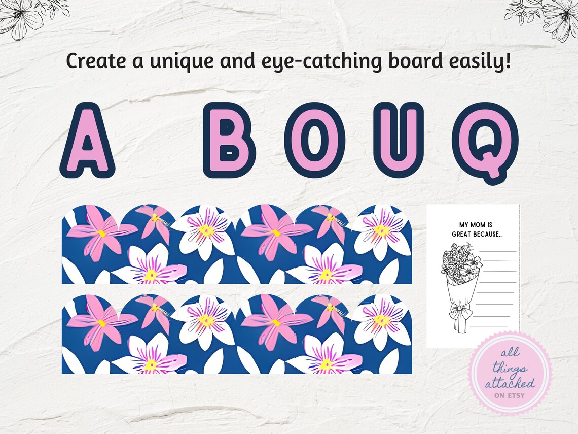 Mother's Day Bulletin Board Kit | Classroom Board Idea Bulletin Board ...