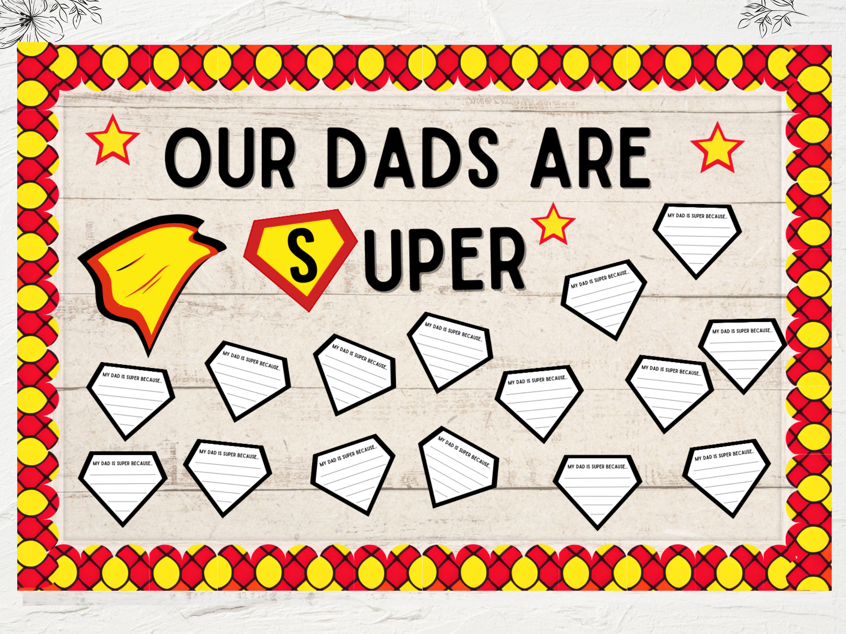 Father's Day Bulletin Board | Printable June Bulletin Board Kit | Our ...