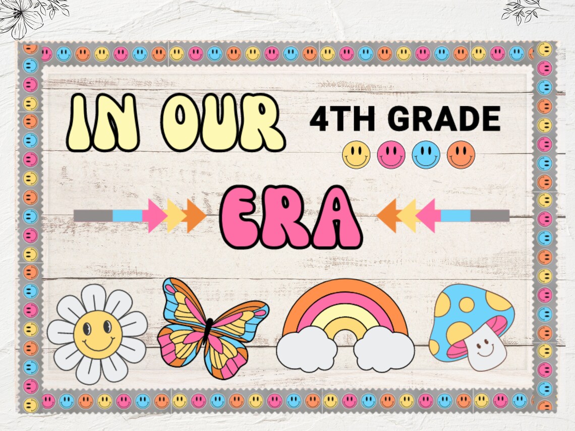 In Our Era Board | Printable Bulletin Board Kit | Groovy Classroom ...