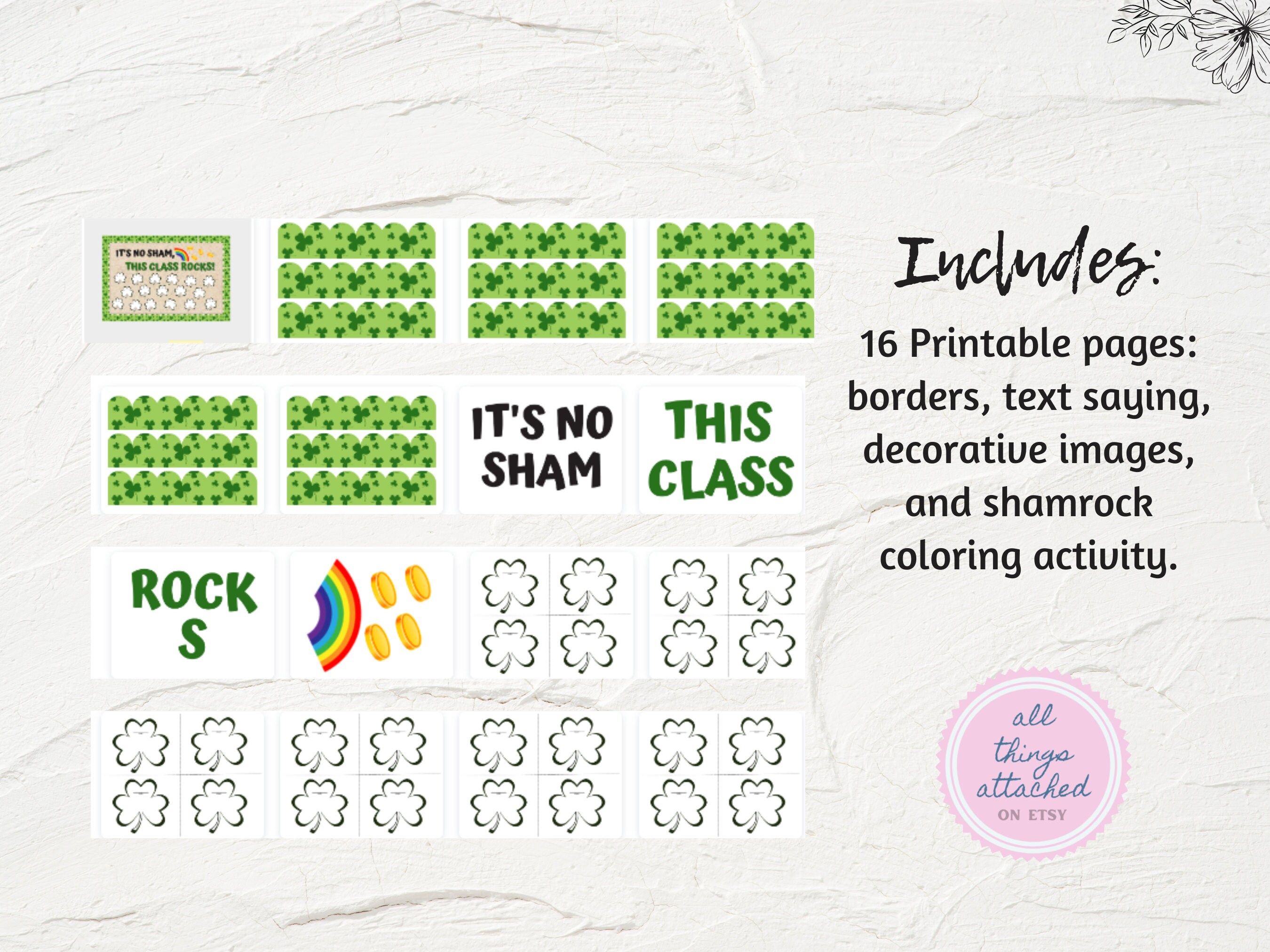 St. Patricks Day Themed Bulletin Board | Printable March Bulletin Board ...