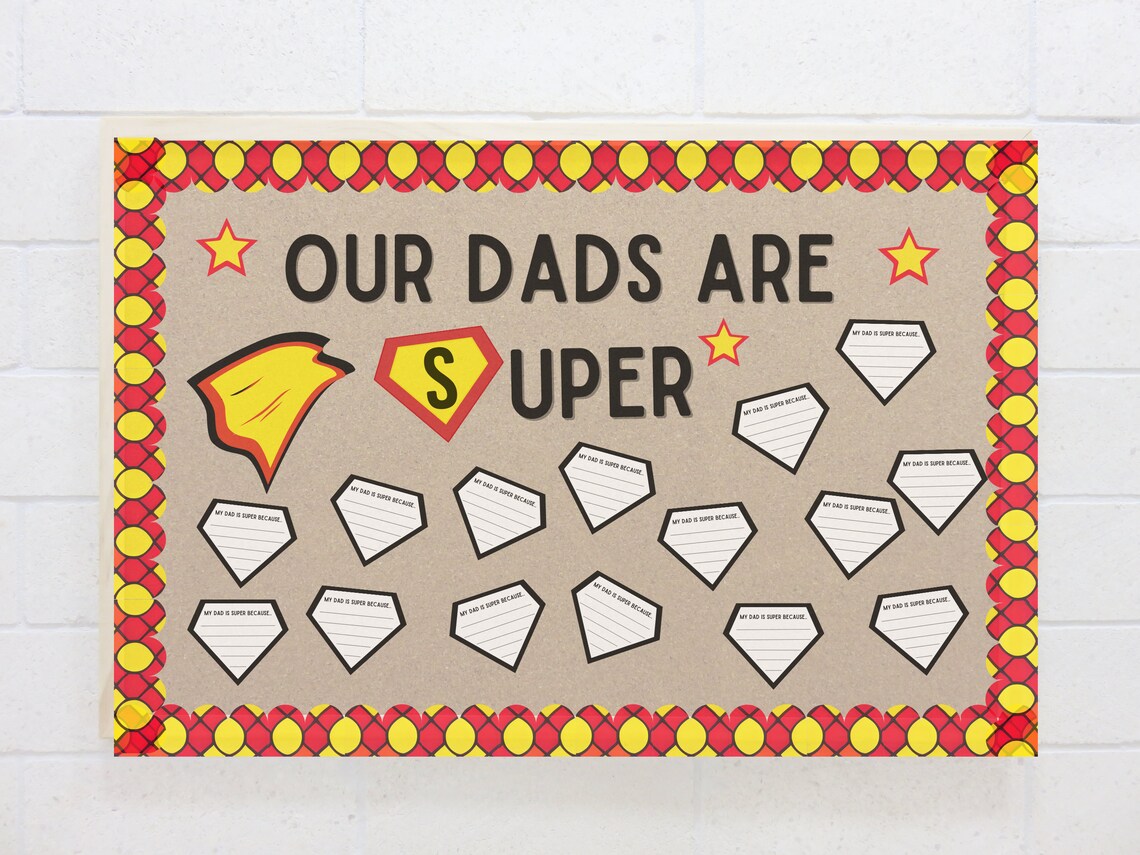 Father's Day Bulletin Board | Printable June Bulletin Board Kit | Our ...