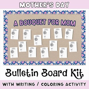 Mother's Day Bulletin Board Kit | Classroom Board Idea Bulletin Board ...