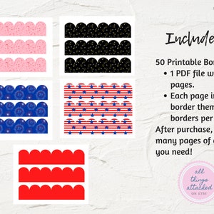 Printable Bulletin Borders | 50 Bulletin Board Borders | Decorative ...