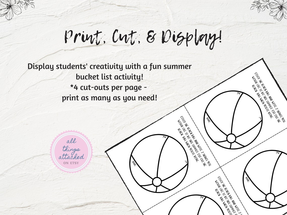 May Bulletin Board Kit | Our Summer Bucket List | With Classroom ...