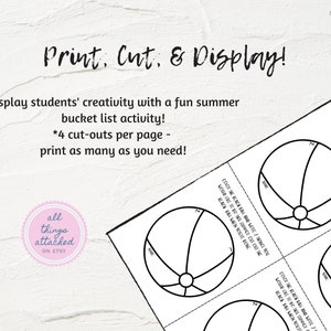 May Bulletin Board Kit | Our Summer Bucket List | With Classroom ...