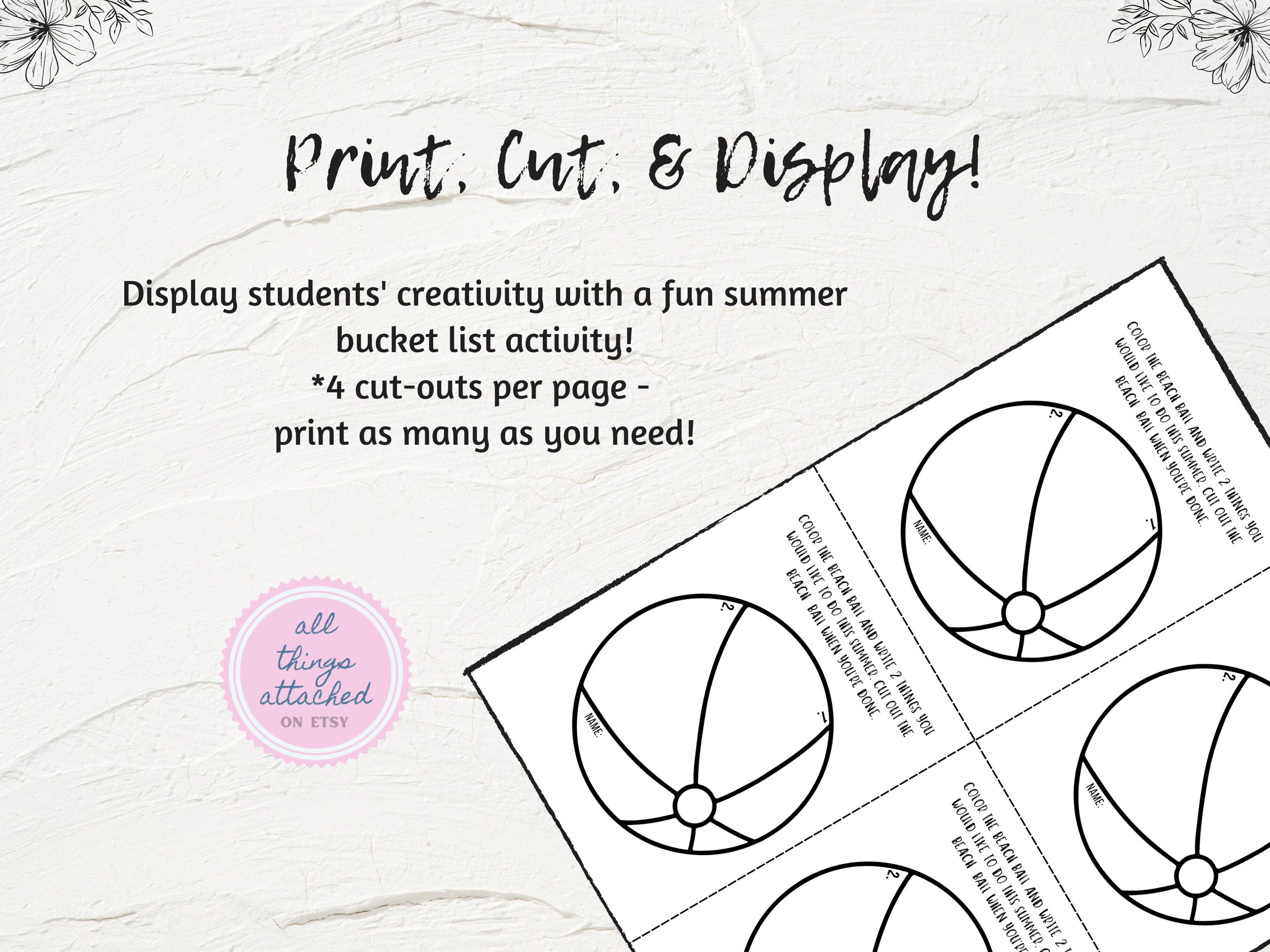 May Bulletin Board Kit | Our Summer Bucket List | With Classroom ...