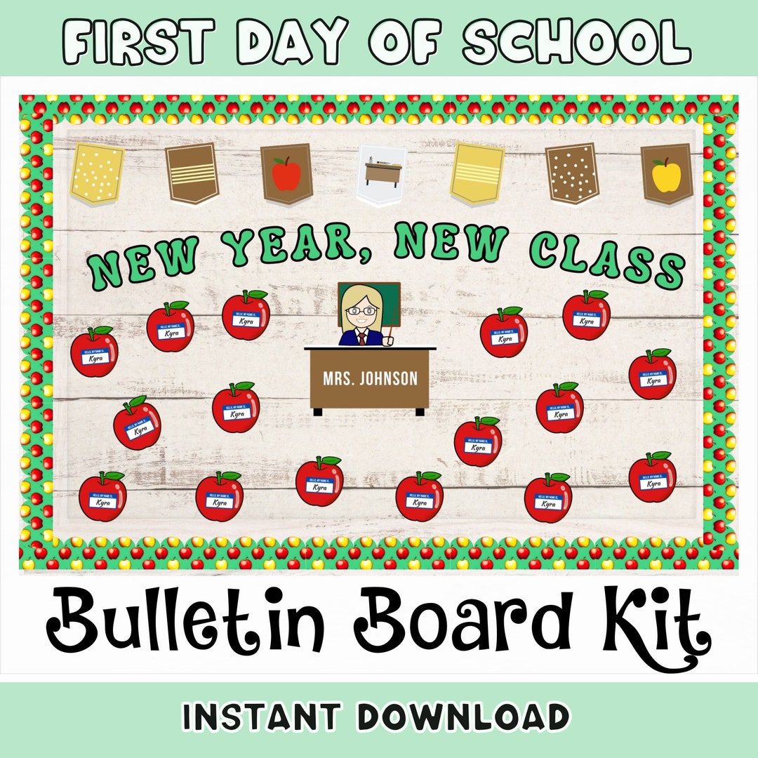 New Year New Class Bulletin Board | Back to School Bulletin Board Idea ...
