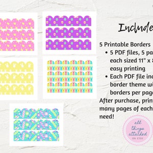 Easter Bulletin Board Borders | Printable Bulletin Board Trim | Easter ...