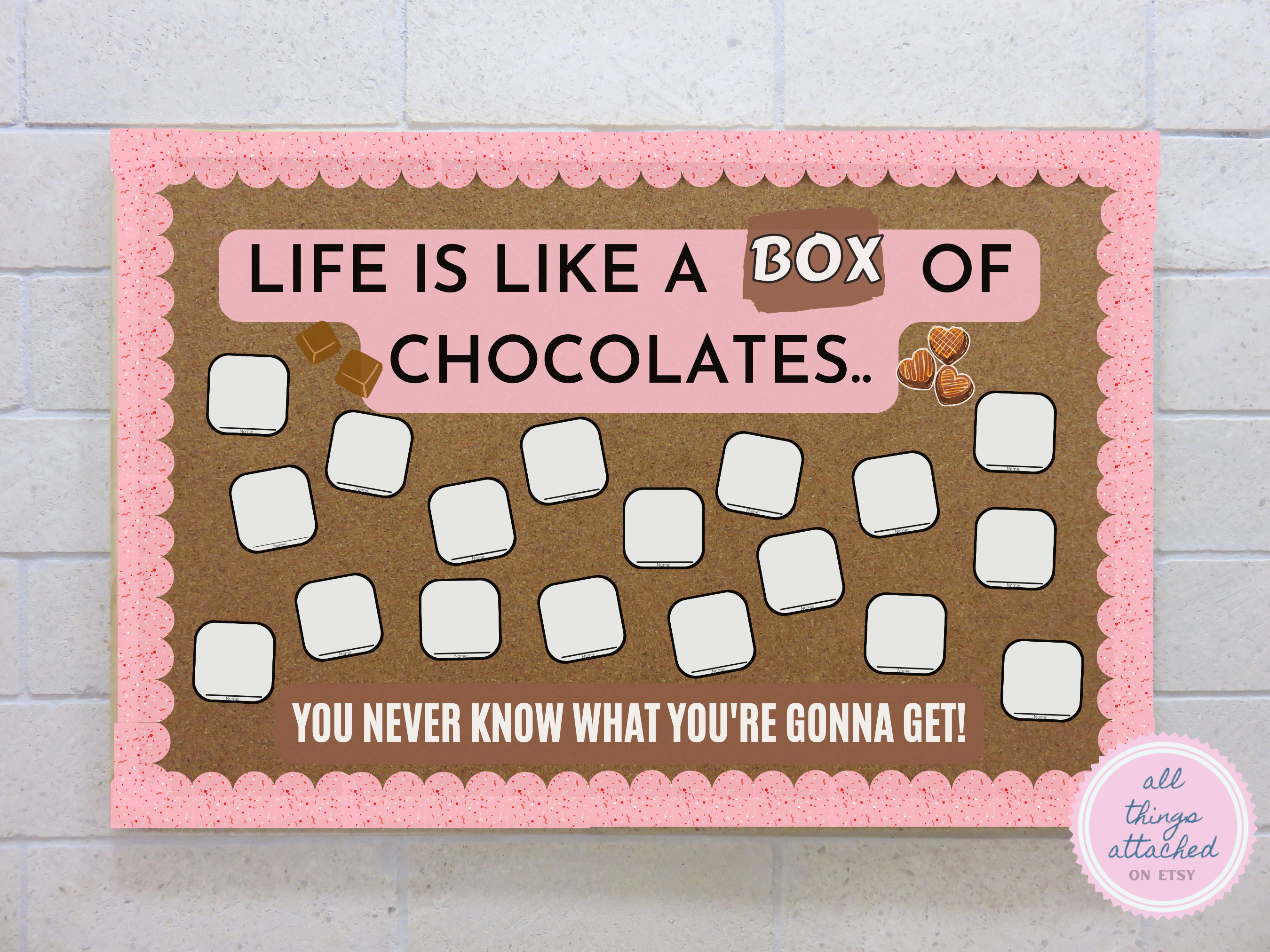 Valentine's Day Board | February Bulletin Board Kit Printable | Life is ...