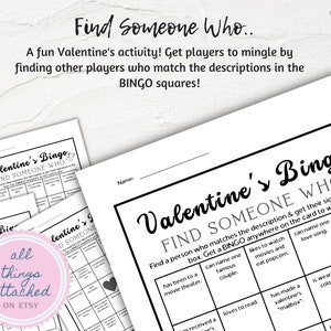 Valentine's Games | Printable Valentine's Bingo | Valentine's Day ...