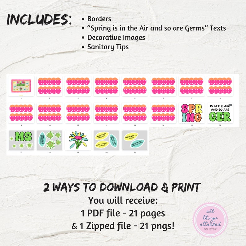 Healthy Habits Bulletin Board Printable Spring is in the Air and so Are ...