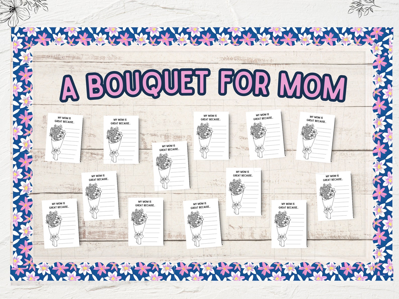 Mother's Day Bulletin Board Kit | Classroom Board Idea Bulletin Board ...