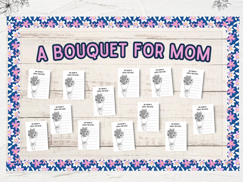 Mother's Day Bulletin Board Kit | Classroom Board Idea Bulletin Board ...