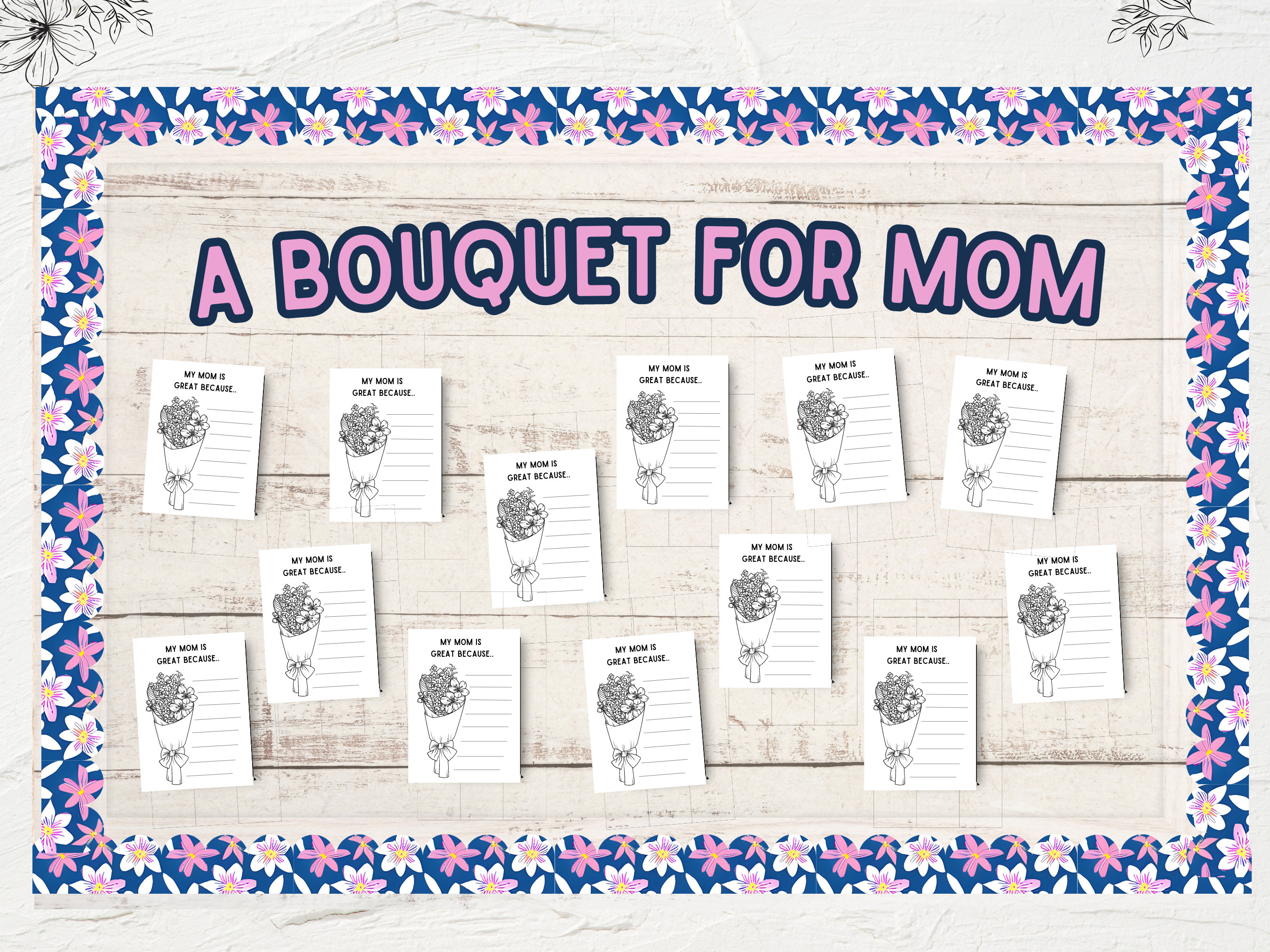 Mother's Day Bulletin Board Kit | Classroom Board Idea Bulletin Board ...
