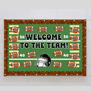 Back to School Football Bulletin Board Set | Printable Fall Bulletin ...
