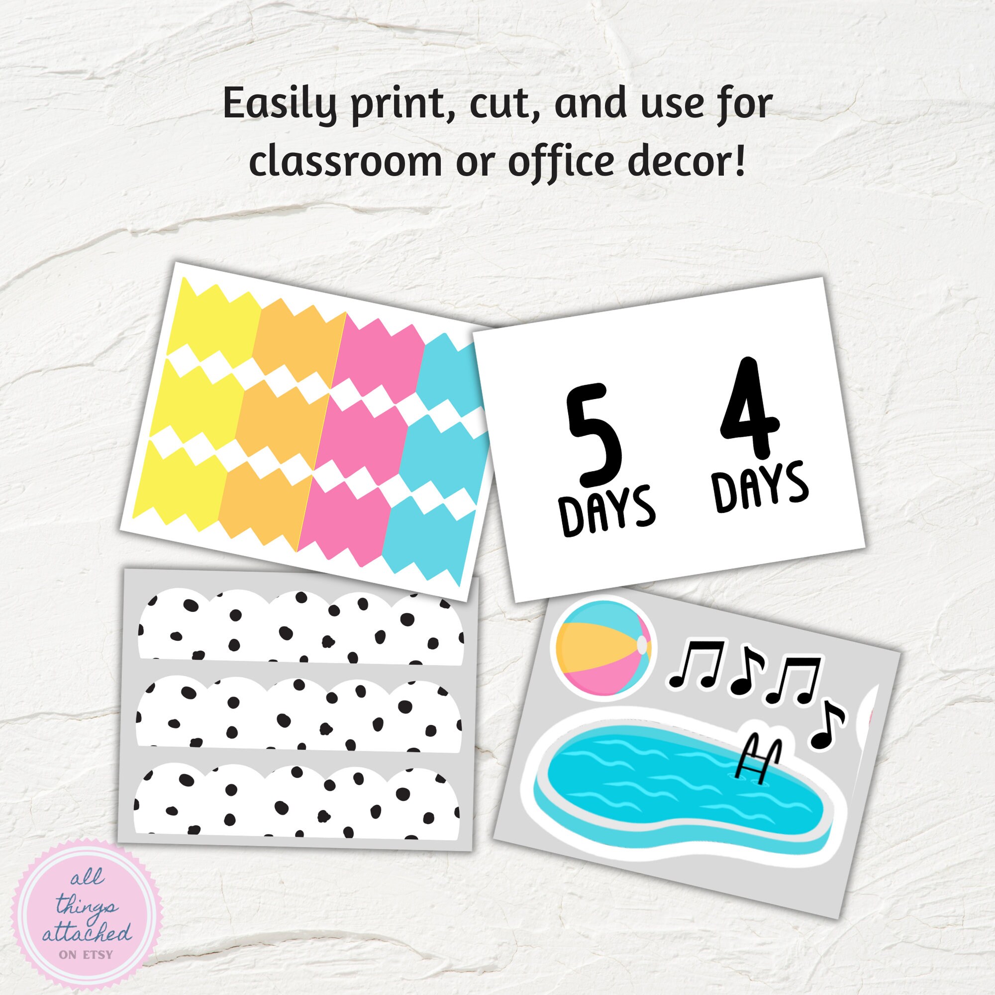 End of the Year Bulletin Board | Printable May June Bulletin Board Kit ...