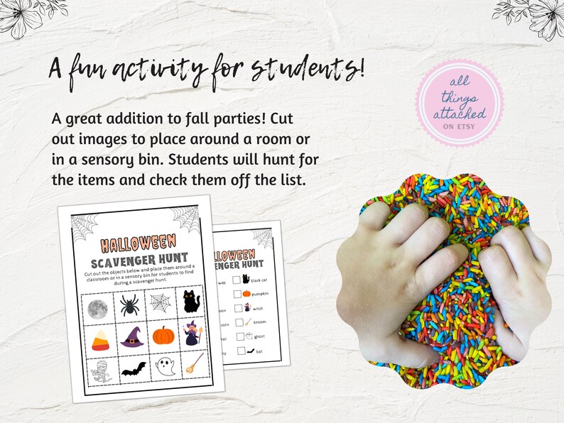 Halloween Scavenger Hunt Printable Halloween Game Kids Halloween ...